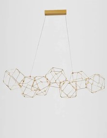 LED lustr Nebula 108 zlaté