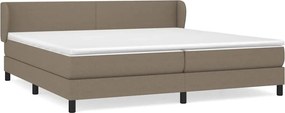 Box spring postel s matrací taupe 200x200 cm textil 3126113