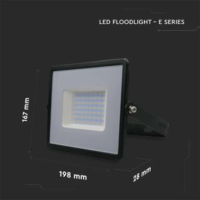LED Reflektor LED/50W/230V 4000K IP65 černá