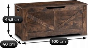 Úložný box Kisoke, tmavý dub