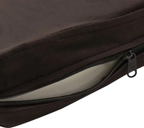 Pohovka pro psy hnědá 81 x 43 x 31 cm plyš a umělá kůže 170955