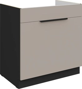 ARIA cb | dolní skříňka 80 ZL 1S dřezová | 80 cm | PREMIUM BOX | černá/béžová