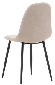 Jídelní židle Polar, 2ks, béžová, 52x45x90
