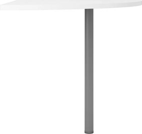 FALCO Rohový psací stůl Office 80400/72 bílá/silver grey