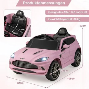 Costway 12 V Aston Martin DBX dětské auto s 2,4 G dálkovým ovládáním 1,4-2,5