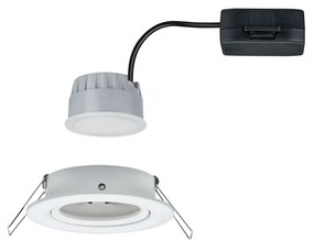 Paulmann 93484 LED Coin Nova round, kulatá bodovka v bílé úpravě, 1x6,5W LED 2700K tříkrokové stmívání, prům.8,4cm