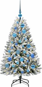 Umělý vánoční stromeček 120 cm 150 LED Teplá bílá PVC a ocel 3395737