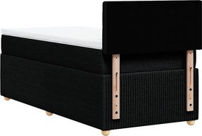 Box spring postel s matrací černá 80 x 200 cm textil 3287299