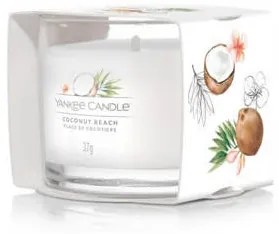 Yankee Candle Votivní svíčka ve skle Coconut Beach, 37g