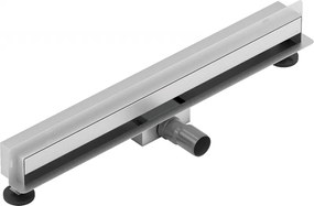 Mexen Flat nerezový sprchový žlab na zeď 70 cm vzor WALL, 1030070