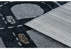 Dywany Luszczow Dětský kusový koberec FUN Track, ulice, město šedá Rozměr koberce: 80 x 150 cm