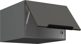 ARIA pi | horní skříňka 50 NAGU-36 1F výklopná | 50 cm | HLUBOKÁ | ANTI FINGERPRINT povrch | antracit/šedá grafit