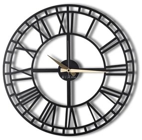 Dekorativní nástěnné hodiny Reedo 50 cm černé
