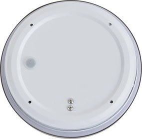 Moderní stropní svítidlo taupe s bílou barvou 25 cm IP44 - Walden