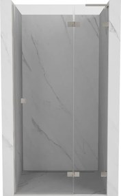 Mexen, Mexen Lunar L Otočné pravé sprchové dveře 80 cm, transparentní, broušený nikl - 834L-080-000-97-00-P