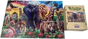 SPARKYS Puzzle Divoká příroda / Dřevěné / 13 x 17 cm