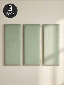 Sinsay - Obdélníkové čalouněné panely 3 pack - zelená