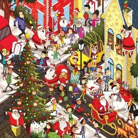 YAZZ Puzzle Vánoční ulice / 1023 dílků / 60 x 60 cm