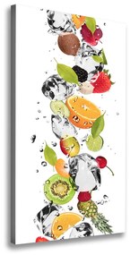 Wallmuralia Vertikální Foto obraz canvas Ovoce a voda 50x100