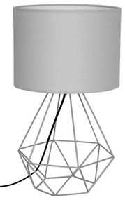 Milagro Stolní lampa BASKET 1xE27/60W/230V šedá DE7202