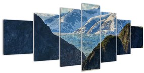 Obraz krajiny s horami (210x100 cm)