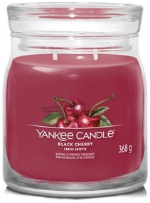 OnaDnes -20% Střední vonná svíčka Yankee Candle Black Cherry Signature