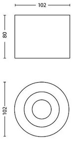 Philips 53300/30/16 - LED Stmívatelné bodové svítidlo PHASE 1xLED/4,5W/230V