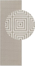 ELLE Decoration, Běhoun Perles 106184 White Cream z kolekce Elle, 80x240, béžová, ložnice