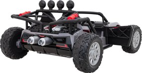 Ramiz Elektrická bugina Racing 5 pro děti +3 šedá + motory 2x200W + dálkové ovládání + pomalý start