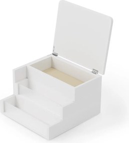 Matně bílý dřevěný koupelnový organizér Malibu – Umbra