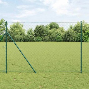 Hexagonální kotvení plotu 100 x 1,5 m Ocel potažená PVC Zelená 3352757