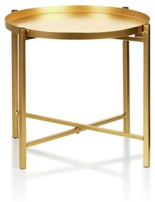 DekorStyle Odkládací stolek Lucas 36 cm zlatý