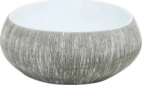vidaXL Umyvadlo na desku oválné 59 x 40 x 15 cm keramika [155093] Barva: Černá a šedá