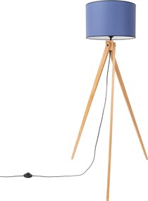 Sollux Lighting Stojací lampa NATT tmavě modrá