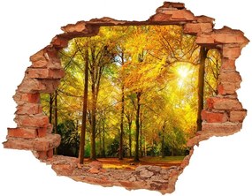 Wallmuralia Nálepka fototapeta 3D výhled Podzim les 90x70 cm