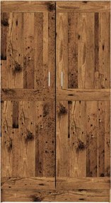Knihovna old wood 82,5 x 30,5 x 150 cm kompozitní dřevo 3345215