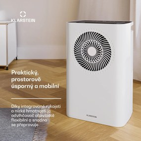 Klarstein CircleDry Smart 16 L odvlhčovač, 16 l/den, 290 W, 30-40 m², WiFi, časovač, filtr