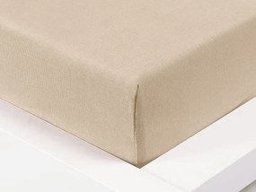 XPOSE® Jersey  prostěradlo Exclusive  - bílá káva 120x200 cm