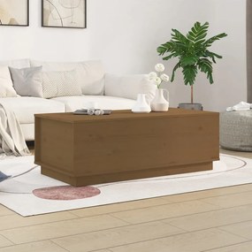 Konferenční stolek medově hnědý 100x50x35 cm masivní borovice - Default Title