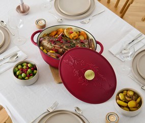 Tchibo - Litinový pekáč - barva: červená