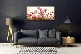 Obraz na skle Polní Květiny Louka Příroda 120x60 cm