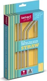 Lamart Straw Brčka Set 5ks nerez