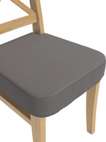 Sedák na židli IKEA Ingolf barva hnědá látka sametová
