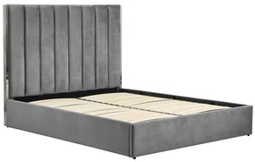 Dvoulůžková postel Palazzo 160 x 200 cm šedo-stříbrná