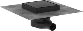 Hansgrohe RainDrain Point - Podlahová vpust | 15x15 cm | matná černá
