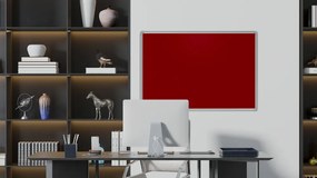 Allboards, textilní nástěnka 150x100 cm (červená),TF1510CE