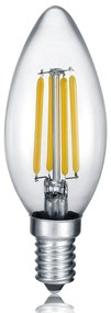 LED svíčka E14 4W filament 2700K stmívací vypínač