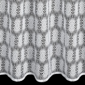 ZÁCLONA NA KROUŽCÍCH ROZI 140X250 CM BÍLÁ