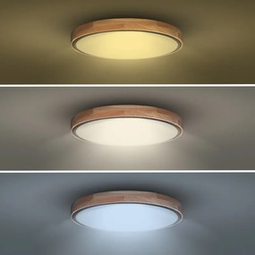 Solight LED osvětlení s dálkovým ovladačem Iron Oak, 48W, 3360lm, 40cm, změna chromatičnosti, stmívatelné