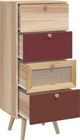 vidaXL Skříň highboard se zásuvkami 40 x 30 x 95 cm kompozitní dřevo [352156] Barva: Hnědá